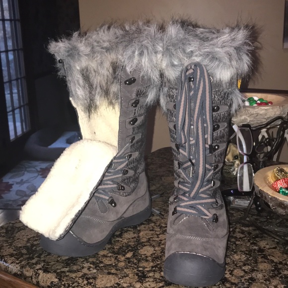 Muk Luks | Shoes | Muk Luks Thinsulate Fur Trimmed Lined Winter Boots ...